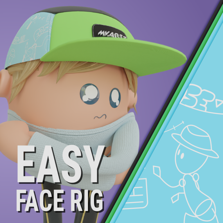 Create An Easy 2D Face Rig For Characters In Blender. | MVARTZ | 3D ...